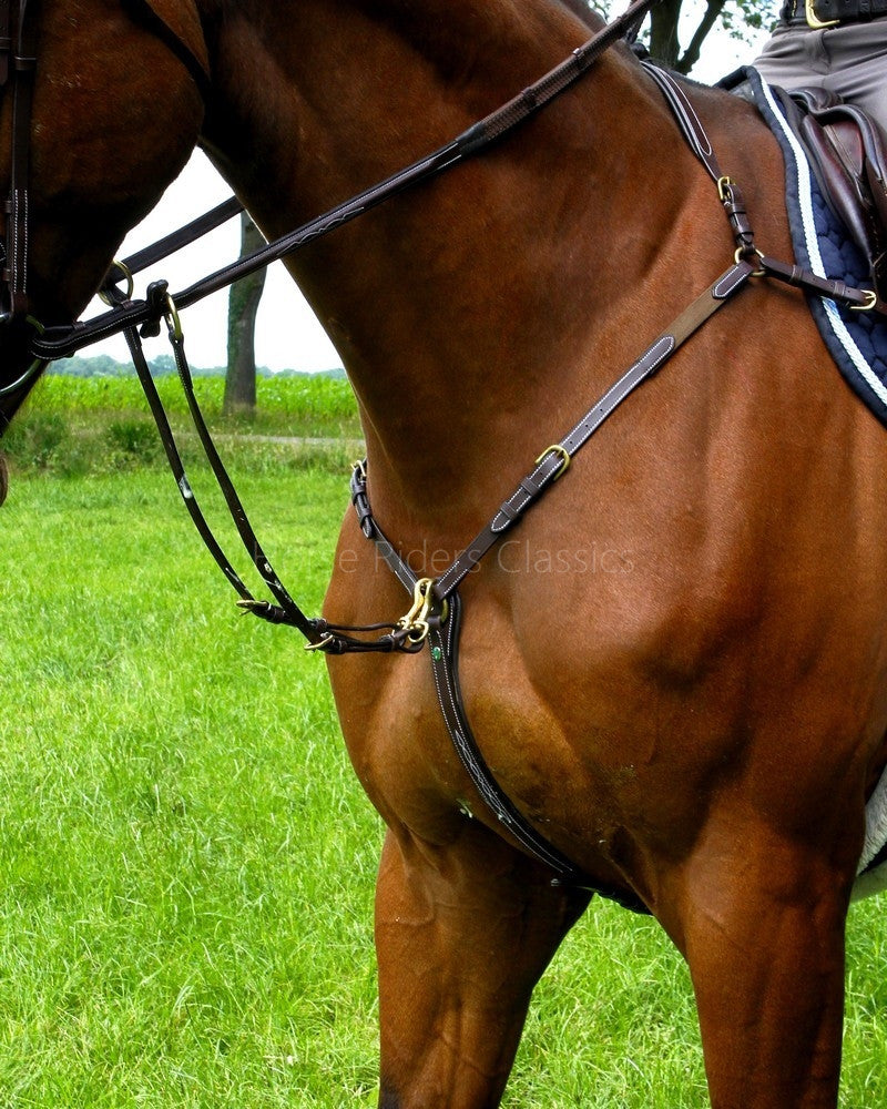 LJ Leathers New Pro breastplate long bridge – Horse Riders Classics